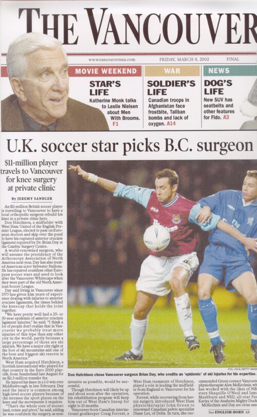 Brian Day: Arthroscopic Trailblazer - 2023 Inductee Spotlight - BC ...